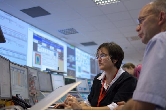 CERN ATLAS Control Room editorial stock image. Image of geneva - 11876529