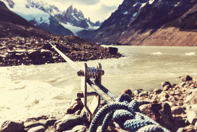 Cerro Torre stock photo. Image of park, hiker, dramatic - 58736556