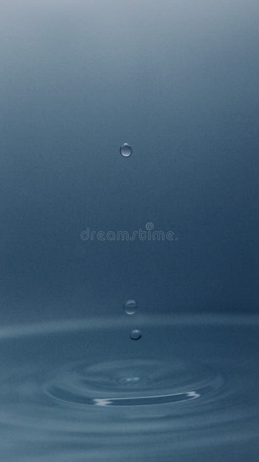 A Drop of Water at a Certain Height Stock Image - Image of pattern ...