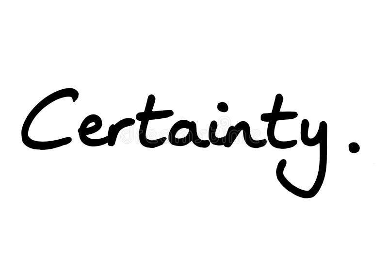 A Dead Cert Phrase Handwritten. Lettering Calligraphy Text. Isolated ...