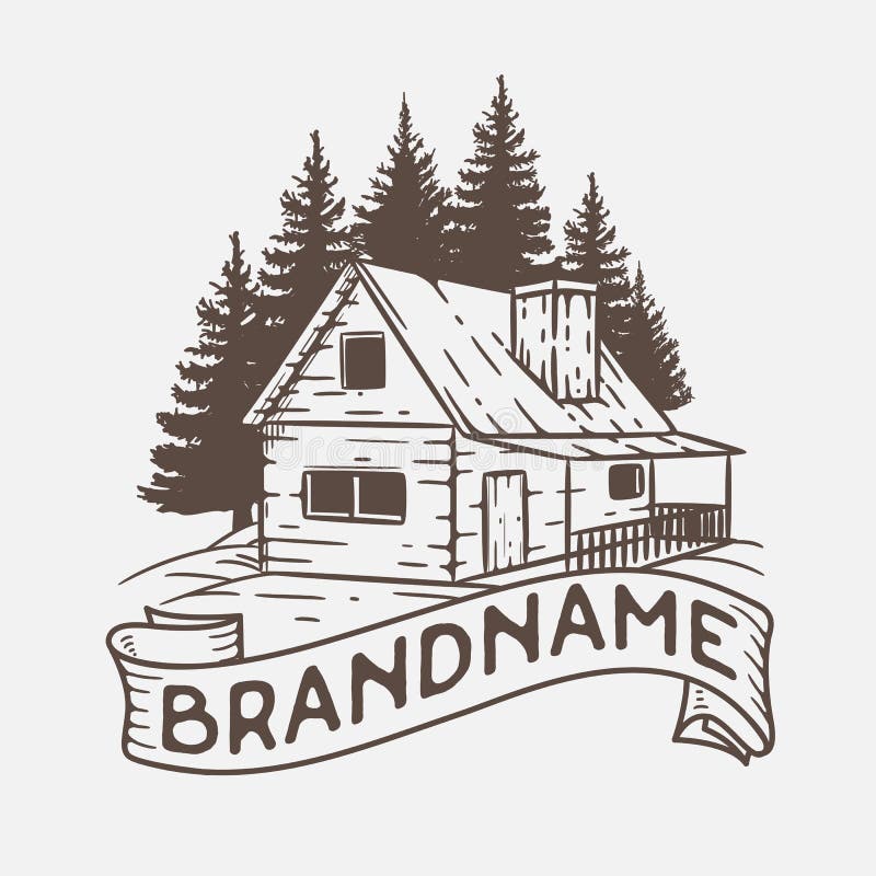 Rustic Cabin Logo Stock Illustrations – 914 Rustic Cabin Logo Stock ...