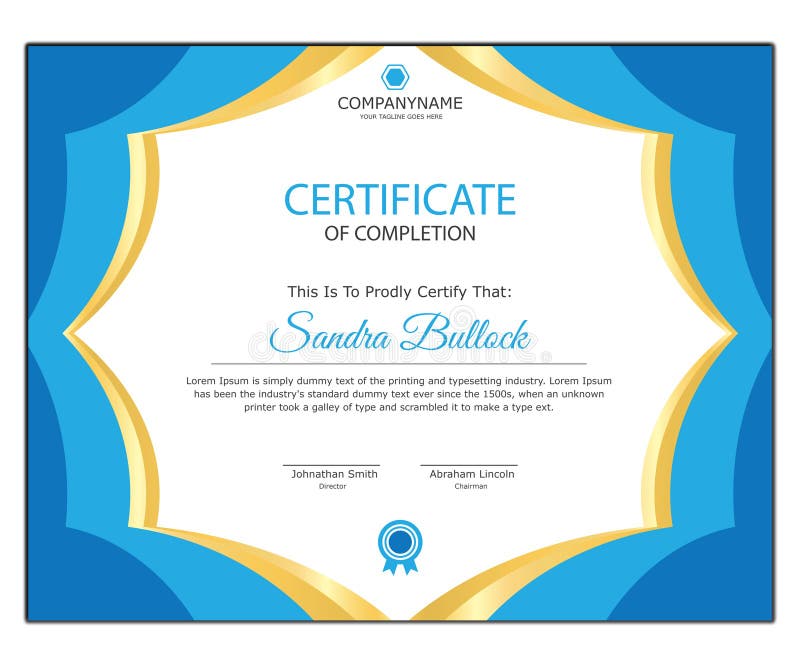 Certificate of Achievement or Certificate of Appreciation Template ...