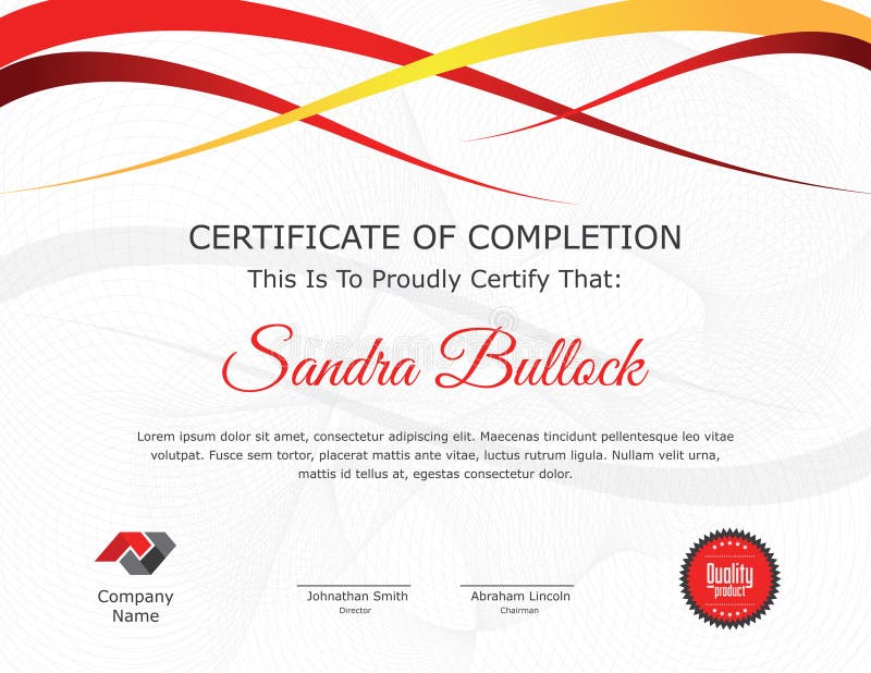 Certificate of Achievement or Certificate of Appreciation Template ...