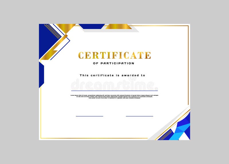 Abstract Achievement Certificate Best Award Diploma Design Stock Vector ...