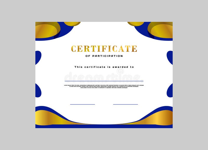 Abstract Achievement Certificate Best Award Diploma Design Stock Vector ...