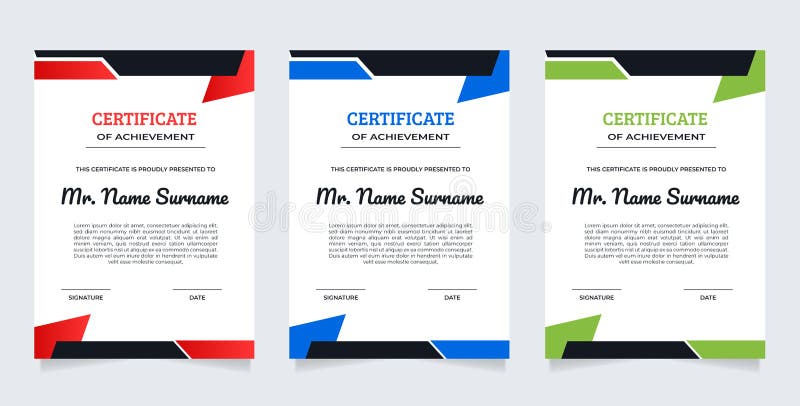 Certificate of Achievement Template, Clean Modern Certificate Template ... Certificate of Achievement Template, Clean Modern Certificate Template ...