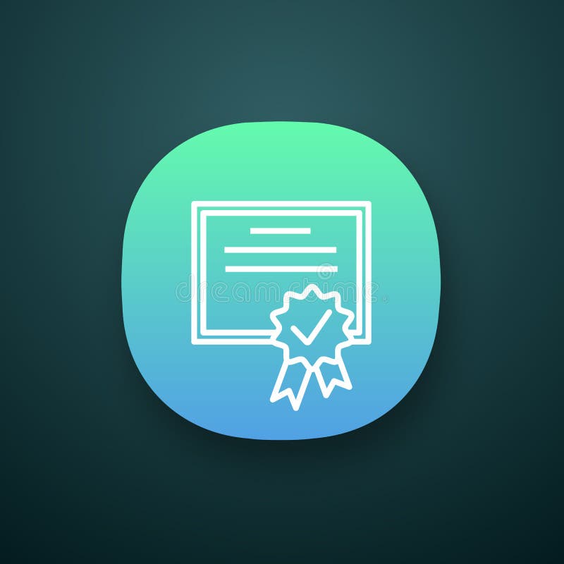 Diploma with Check Mark Pixel Perfect Gradient Linear Vector Icon Stock ...