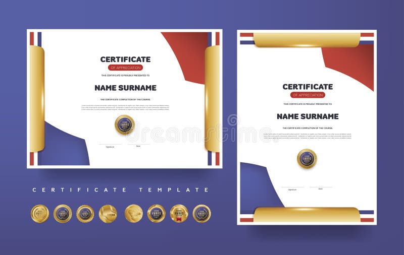 Certificate of Appreciation or Award Diploma Template Design and Vector ... Certificate of Appreciation or Award Diploma Template Design and Vector ...