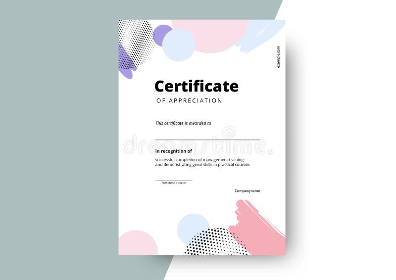 Training Completion Certificate Template Stock Illustrations – 1,745 ...