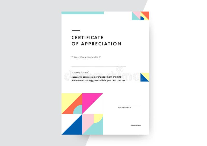 Training Completion Certificate Template Stock Illustrations – 1,745 ...