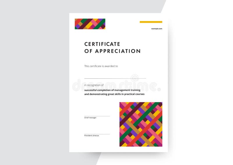 Certificate of Appreciation Template Design. Elegant Business Diploma ...