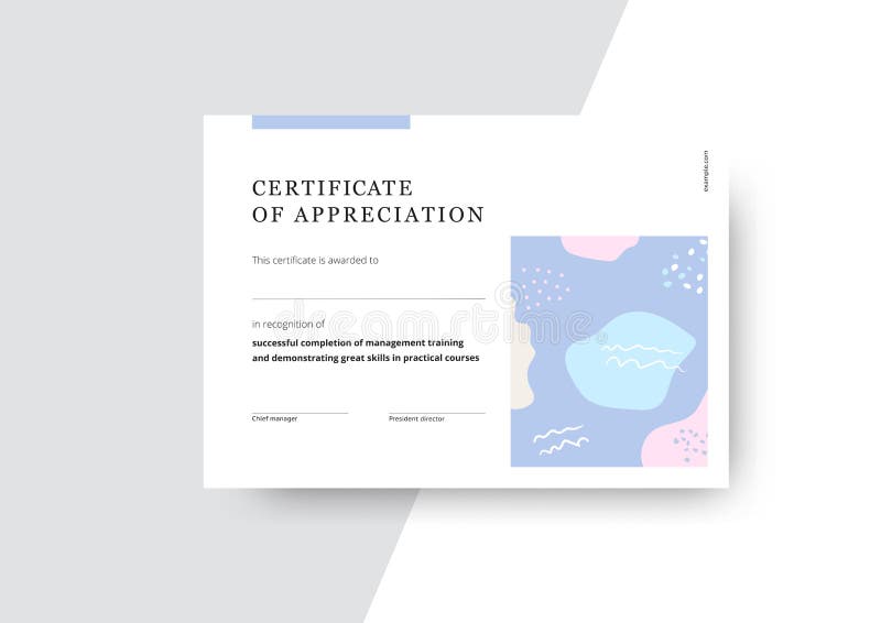 Certificate of Appreciation Template Design. Elegant Business Diploma ...