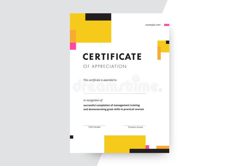Certificate of Appreciation Template Design. Elegant Business Diploma ...