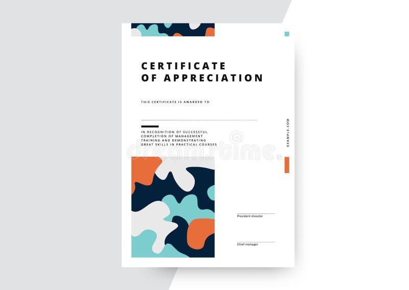 Certificate of Appreciation Template Design. Elegant Business Diploma ...