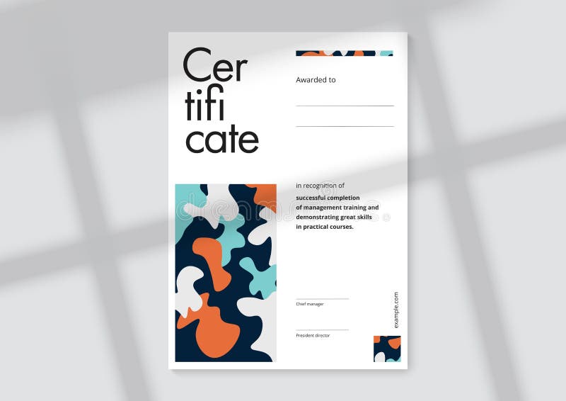 Certificate of Appreciation Template Design. Elegant Business Diploma ...