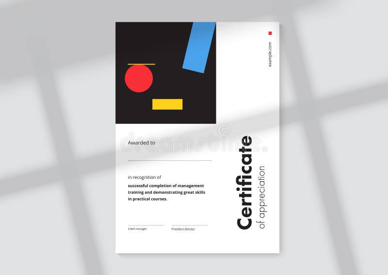 Certificate of Appreciation Template Design. Elegant Business Diploma ...