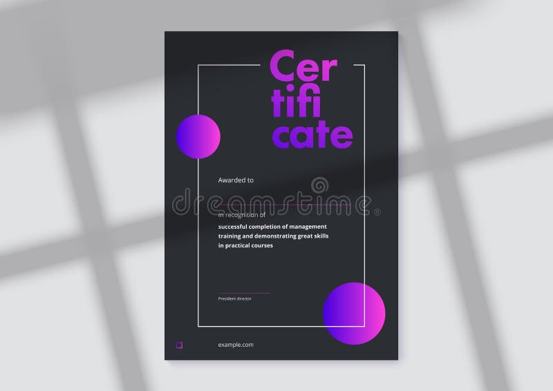 Certificate of Appreciation Template Design. Elegant Business Diploma ...