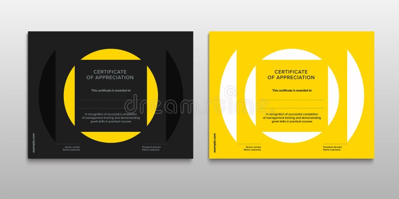 Certificate of Appreciation Template Design. Elegant Business Diploma ...