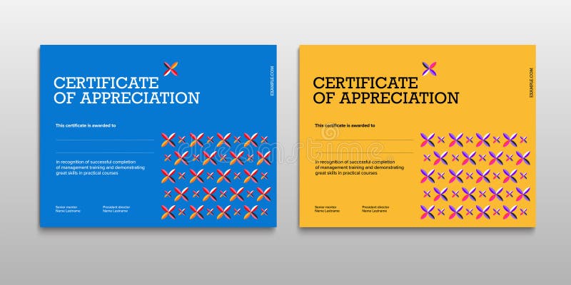 Certificate of Appreciation Template Design. Elegant Business Diploma ...