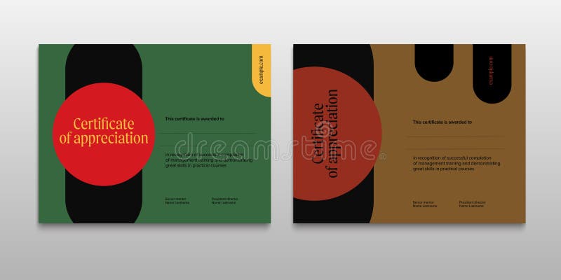 Certificate of Appreciation Template Design. Elegant Business Diploma ...