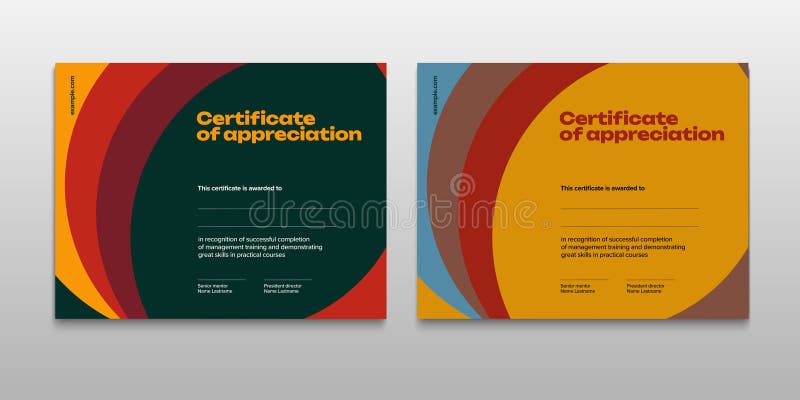 Certificate of Appreciation Template Design. Elegant Business Diploma ...