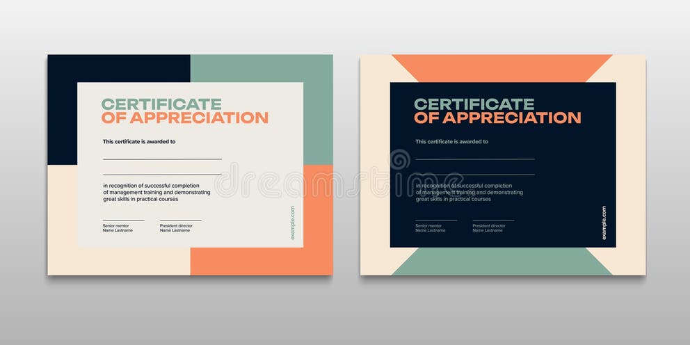 Certificate of Appreciation Template Design. Elegant Business Diploma ...