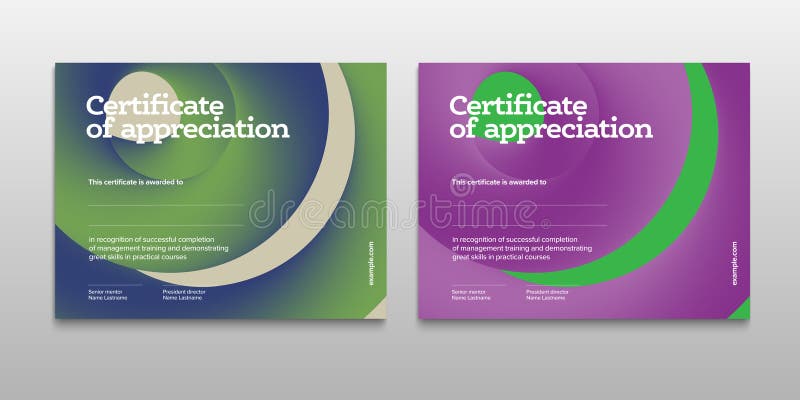 Certificate of Appreciation Template Design. Elegant Business Diploma ...