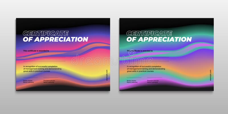 Certificate of Appreciation Template Design. Elegant Business Diploma ...