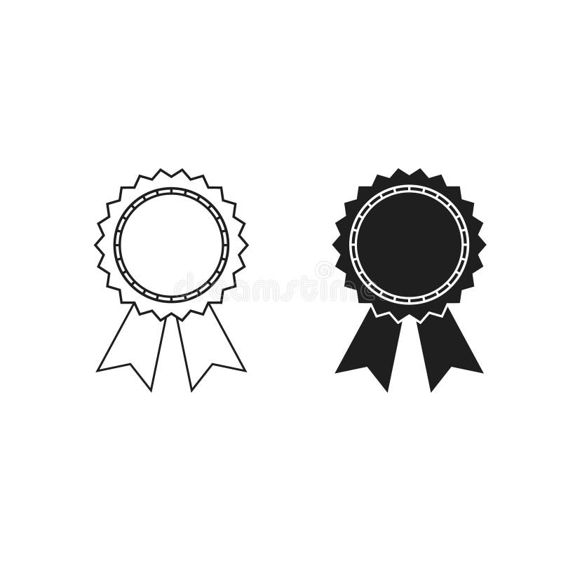 Certificate Badge Icon Flat Vector Illustration Stock Vector ...