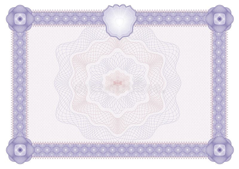 Gift Certificate (Voucher) Template. Pattern Stock Vector ...