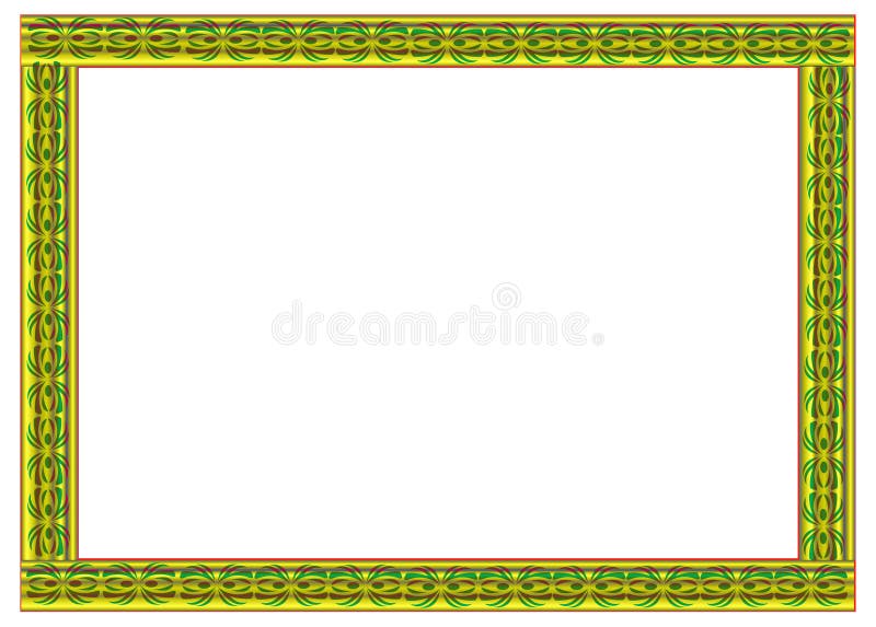 Frame and Border of Ribbon with Guyana Flag, Template Elements for Your ...