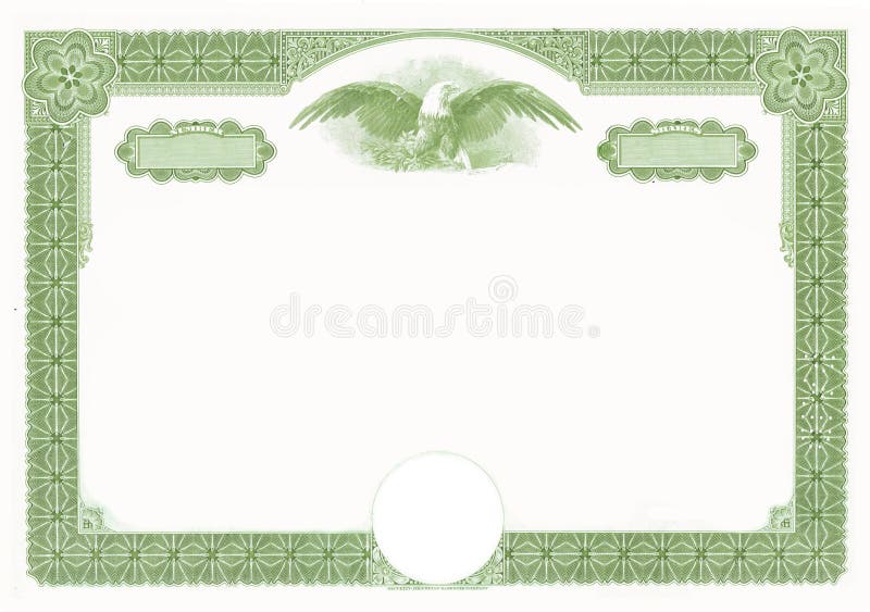 Green Certificate Border Template