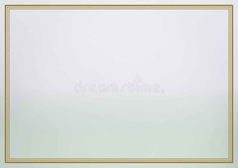 Certificate Border with Grey Gradient Stock Illustration - Illustration ...