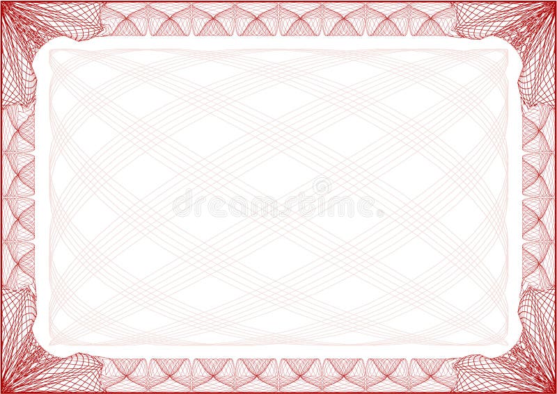 Blank Computer Certificate Borders