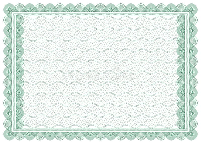 Blank Computer Certificate Borders