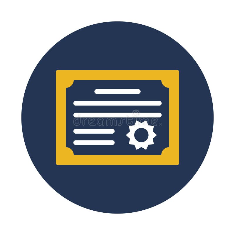 Certificate, Certification Isolated Vector Icon Which Can Easily Modify ...