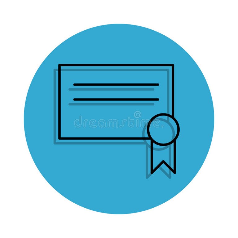 Certificate of Completion Icon. Element of School for Mobile Concept ...