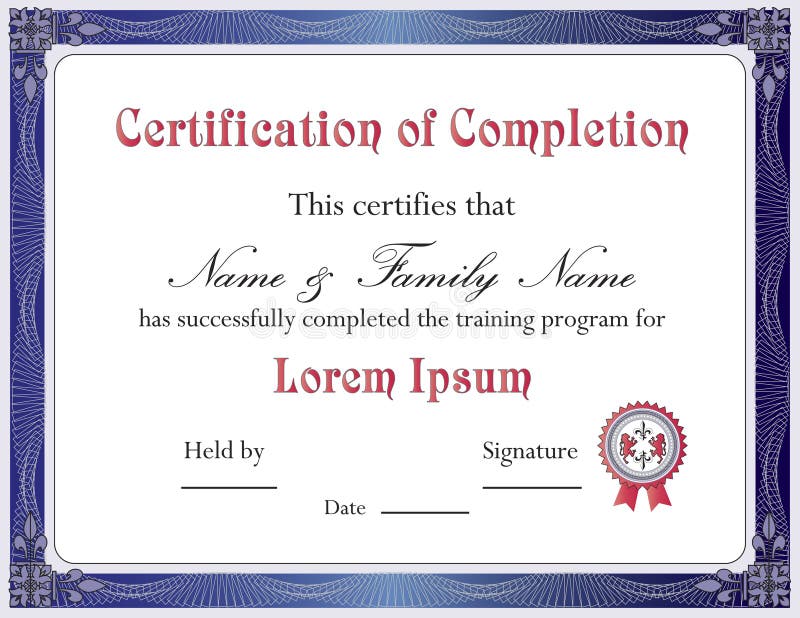 Certificate Template is Designed for Science or Education Field and ...