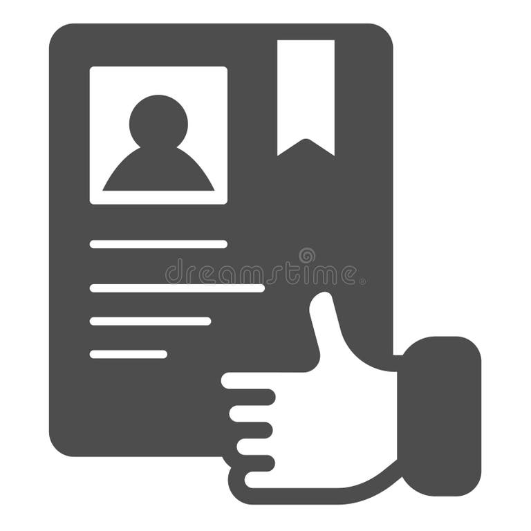 Certificate of Course and Thumb Up Hand Solid Icon, Driver License ...