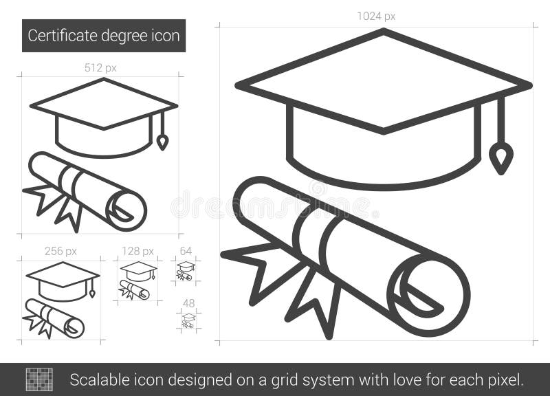 Bachelor Degree Line Icon Stock Illustrations – 1,470 Bachelor Degree ...