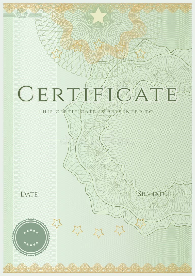 Background Certificate Diploma Pattern Template Stock Illustrations ...