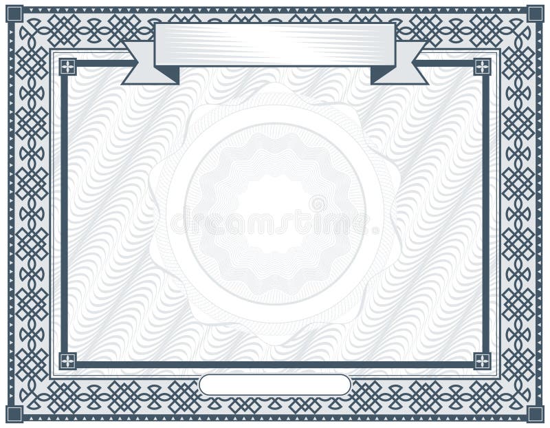 Certificate background stock vector. Illustration of blank - 27475857