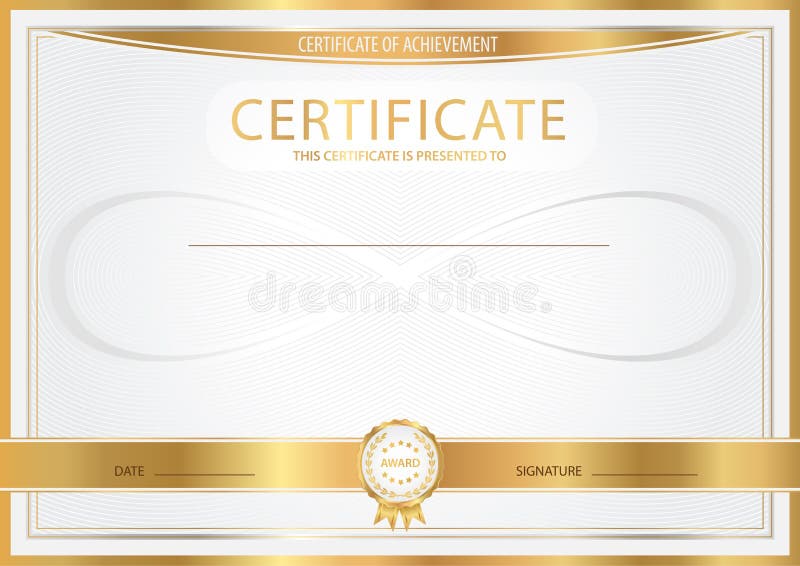 Certificate, Diploma of Completion Abstract Design Template, Background ...