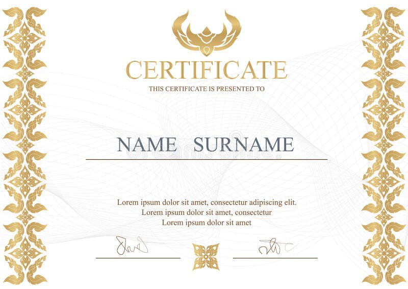 Certificate, Diploma of Completion (design Template, Background) Silver ...