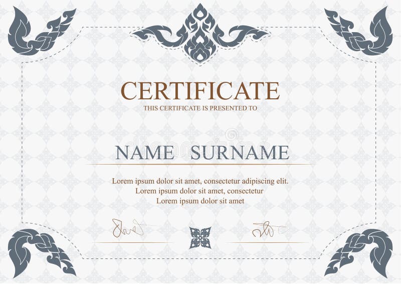 Certificate, Diploma of Completion (design Template, Background) Gold ...
