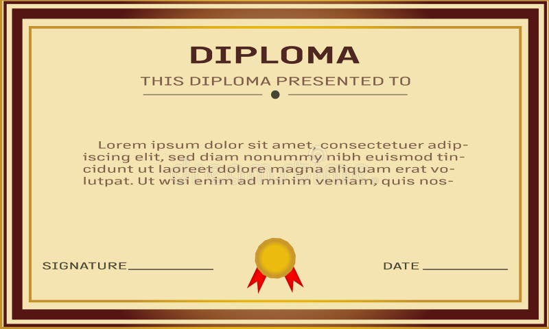 Certificate,Diploma of Completion,Useful for: Certificate of ...