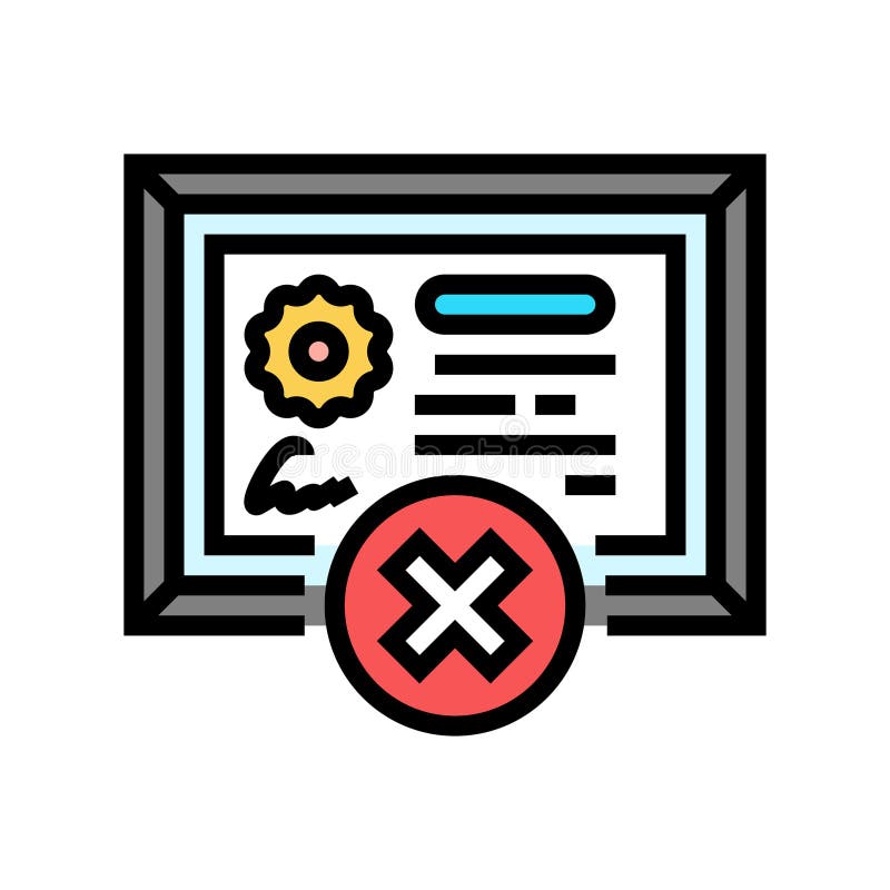 Certificate Disapprove Isometric Icon Illustration Stock Illustration ... Certificate Disapprove Isometric Icon Illustration Stock Illustration ...