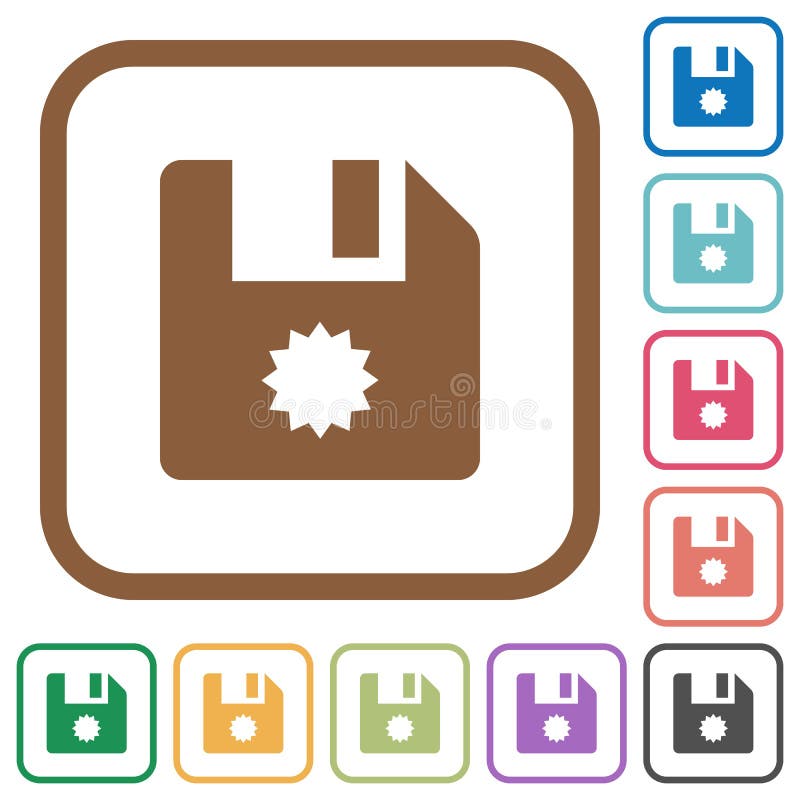 Certificate File Simple Icons Stock Vector - Illustration of bent ...