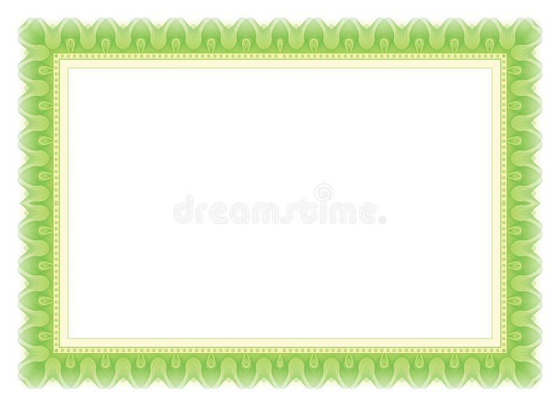 Certificate Border Green Stock Illustrations – 6,403 Certificate Border ...