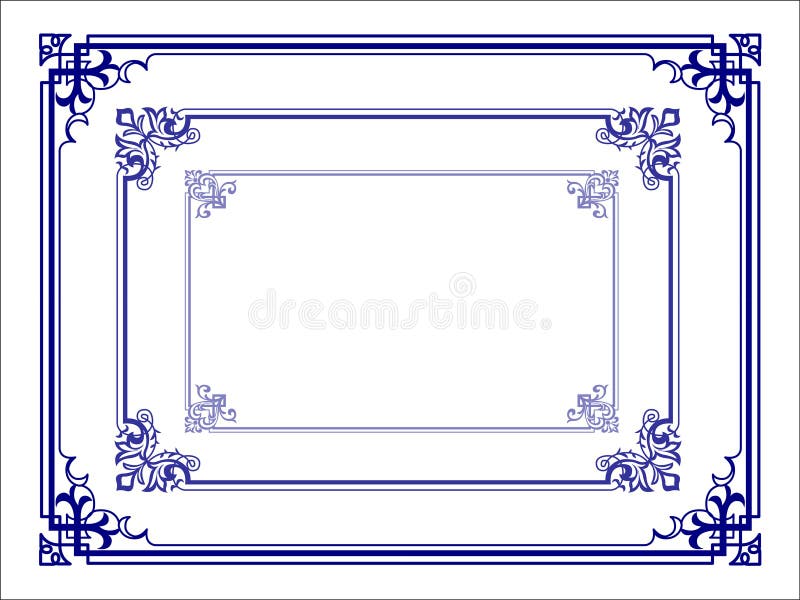 Certificate Frame, Modern, Minimalis and Elegant Stock Illustration ...